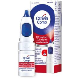 OTRIVIN COMP nenäsumute, liuos 0,5/0,6 mg/ml 10 ml - Mariehamns 1 ...